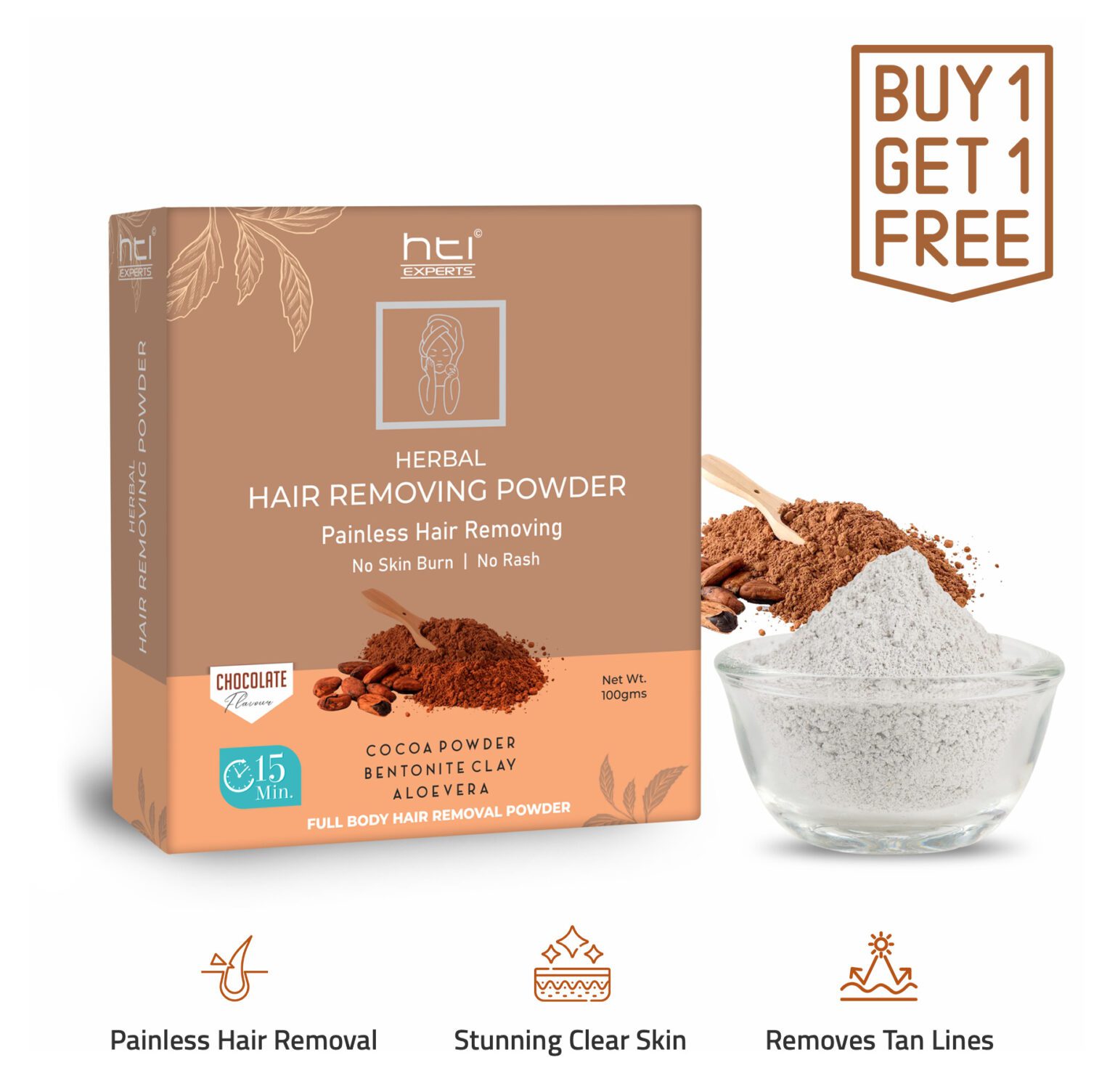 Herbal Hair Removing Powder Chocolate Flavor - HTI Experts